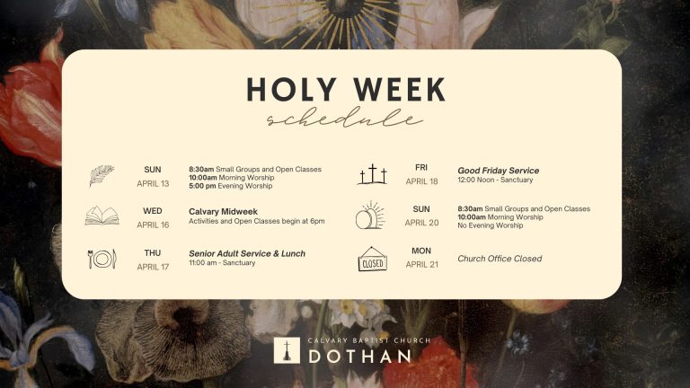 Calvary Baptist Church | Dothan, Alabama